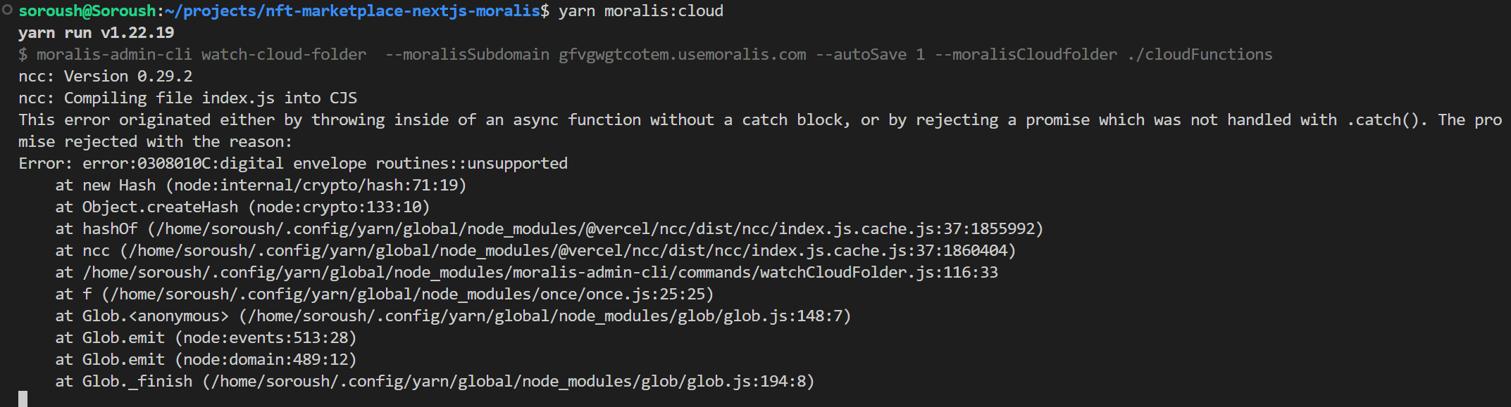 Lesson 15 Moralis Cloud Function Script · Smartcontractkit Full Blockchain Solidity Course Js 
