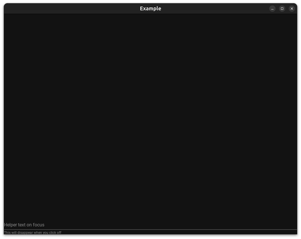 Mdtextfield Helpertextmode Onfocus Doesnt Work As Expected · Issue 1494 · Kivymdkivymd 4530