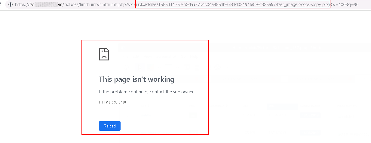 Thumbnail missing - HTTP Error 400 · Issue #697 · projectsend/projectsend · GitHub