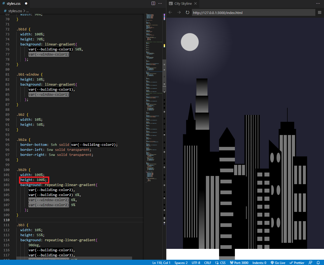 Step 49 onwards City Skyline Project · Issue #46752 · freeCodeCamp ...