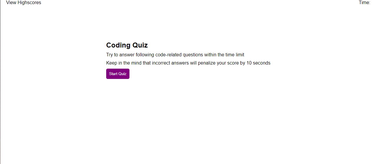 GitHub - dtlyeung/Timed-Quiz-with-Highscores