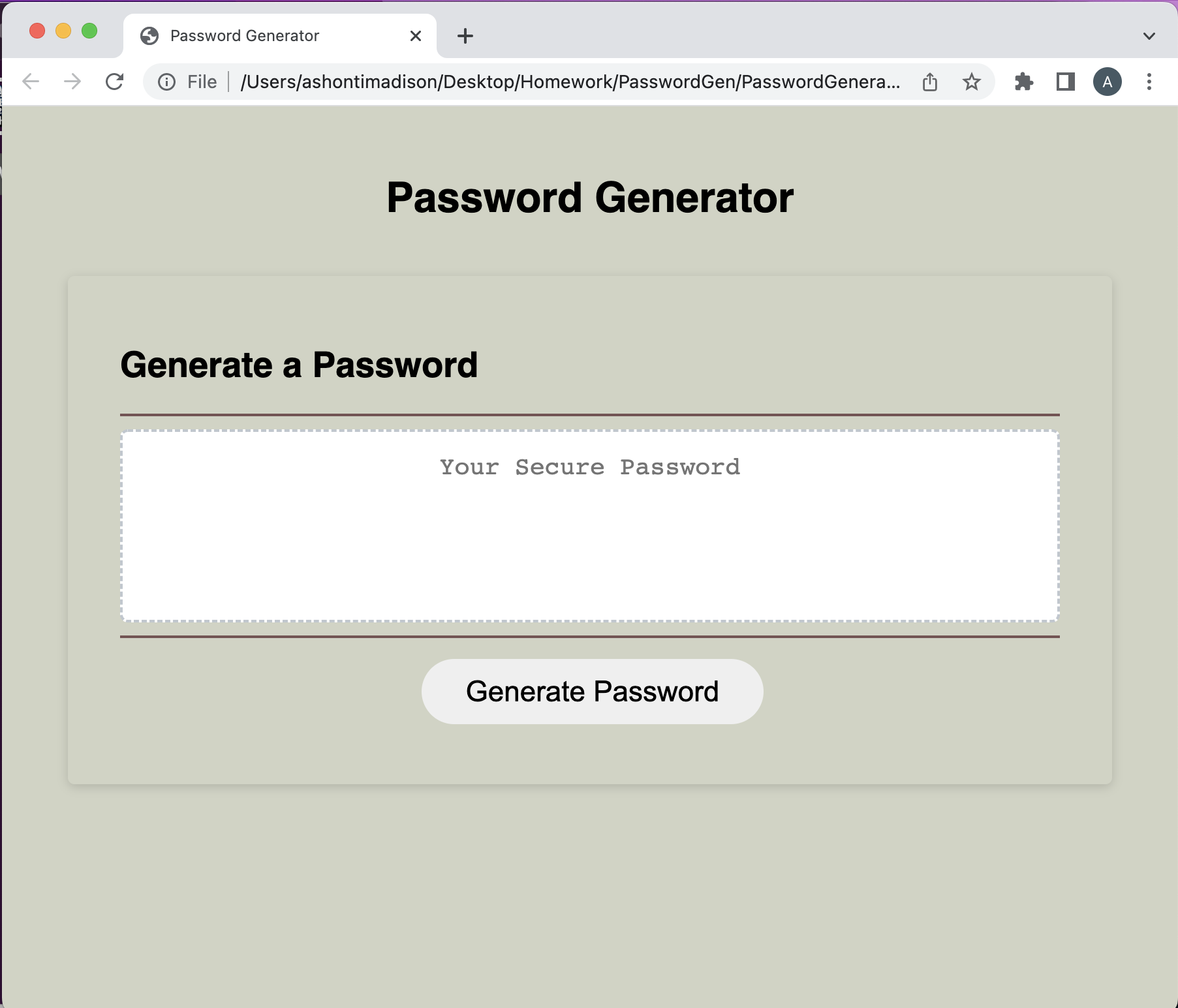 GitHub - ASHONTIMAD/PasswordGenerator