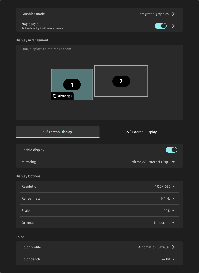 Settings > Displays (leverage wdisplays) · Issue #7 · pop-os/cosmic-settings · GitHub