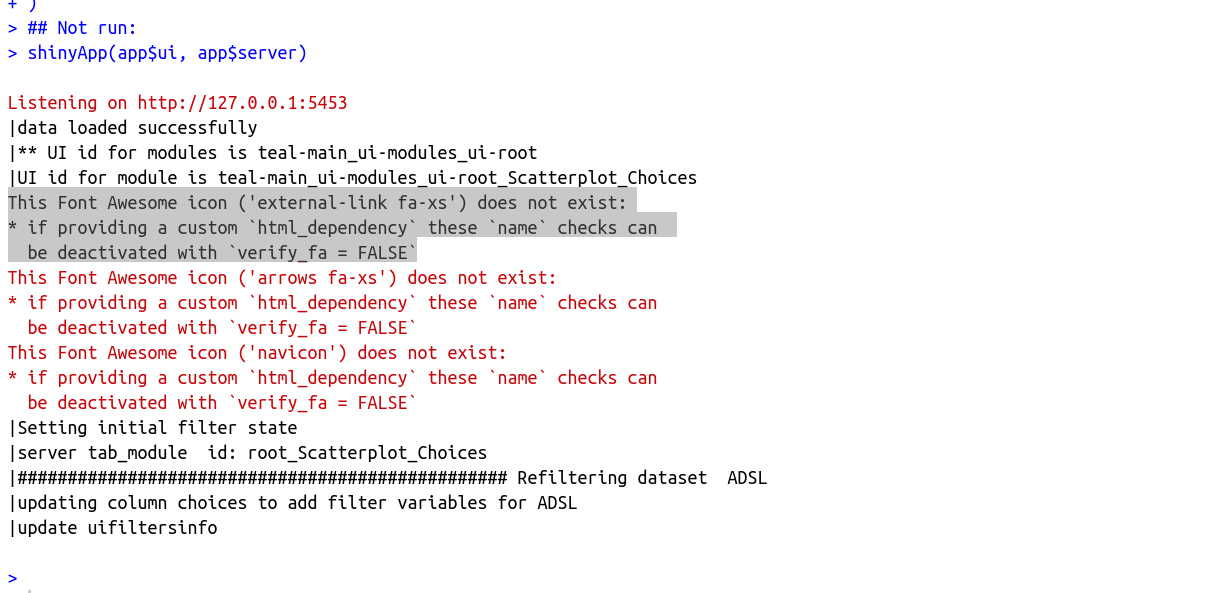 This Font Awesome icon ('external-link fa-xs') does not exist · Issue #159 · insightsengineering ...