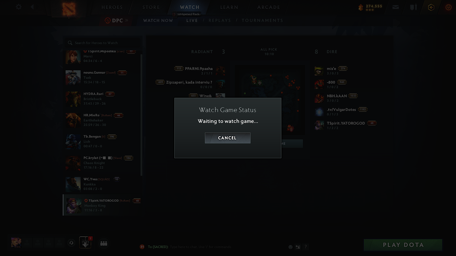 Bug dotaTV · Issue #1059 · ValveSoftware/Dota2-Gameplay · GitHub