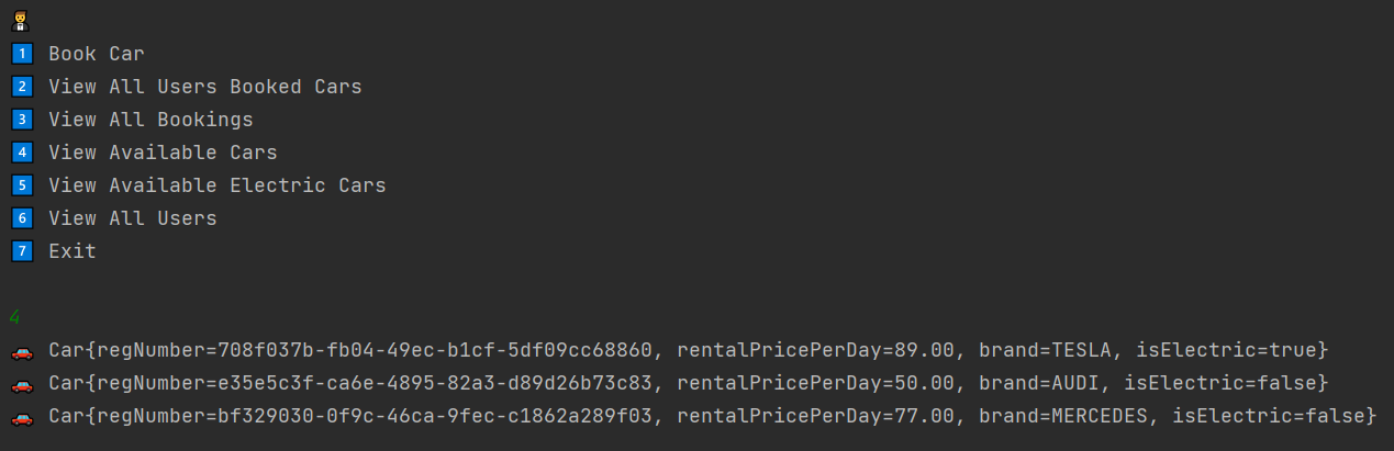GitHub - younnes-chebli/cli-car-booking-application: Java CLI Car Booking Application