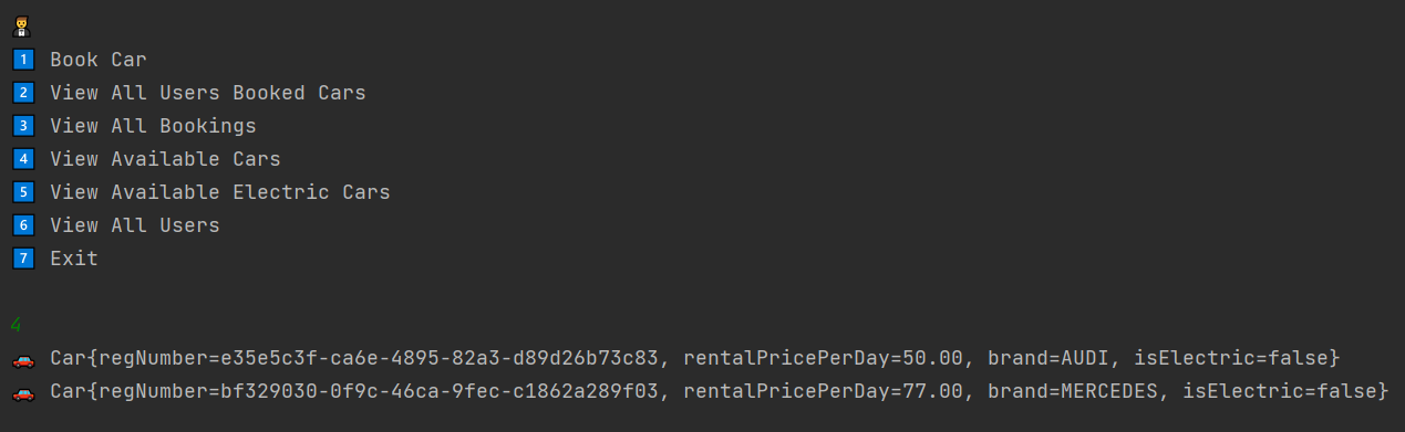 GitHub - younnes-chebli/cli-car-booking-application: Java CLI Car Booking Application