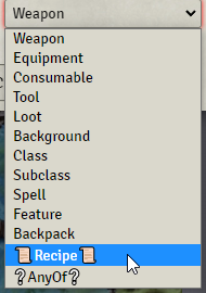 Subtype Recipe · Issue #51 · AngryBeaver/beavers-crafting · GitHub