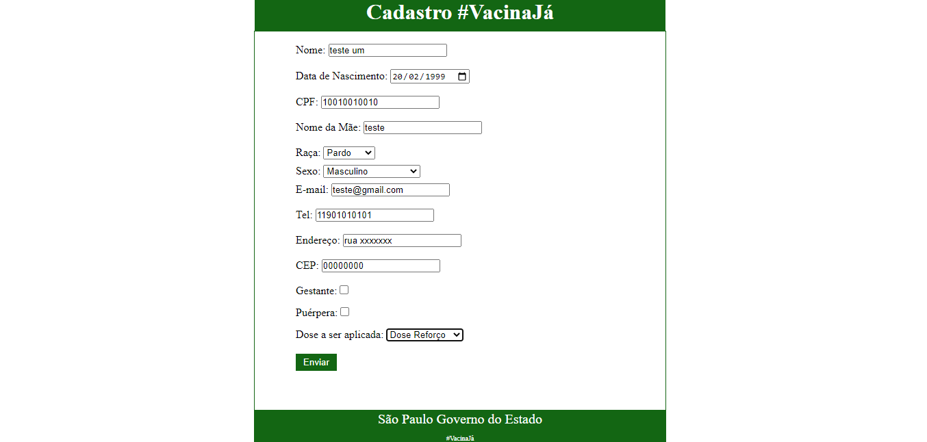 GitHub - nevesary/ficha-cadastral: campo de cadastro