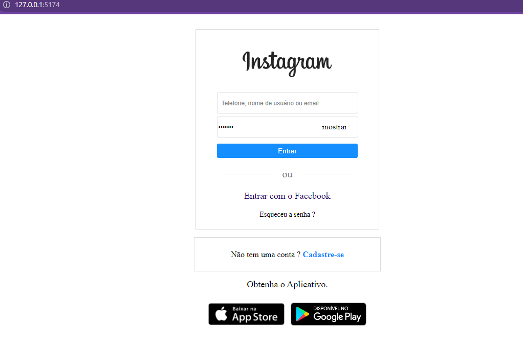 GitHub - nevesary/replica-instagram: pagina de login do instagram