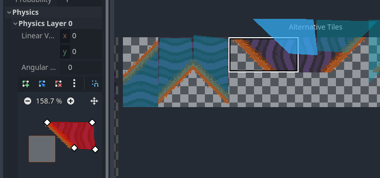 TileSet Alternative transposed tile incorrectly offsets collision shape (and representative tile ...