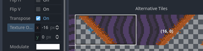 TileSet Alternative transposed tile incorrectly offsets collision shape (and representative tile ...