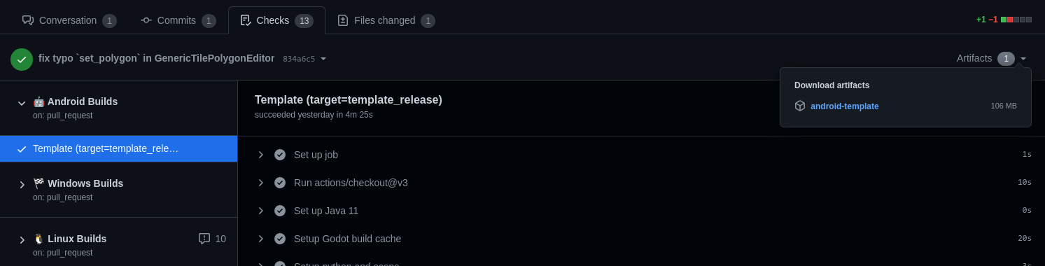 Pull Request Checks Tab Clicking On Another Platform Build Opens Action Page Instead Of Just 1300