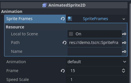 Implement Reset on Save (to first frame) for AnimatedSprite2D (similarly to AnimationPlayer ...