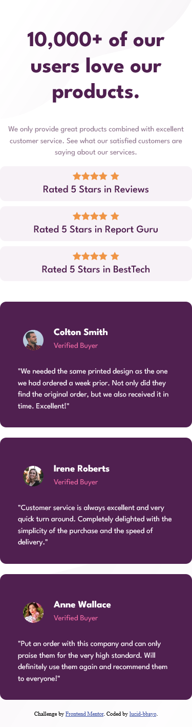 GitHub - lucid-bbayo/social-proof-section