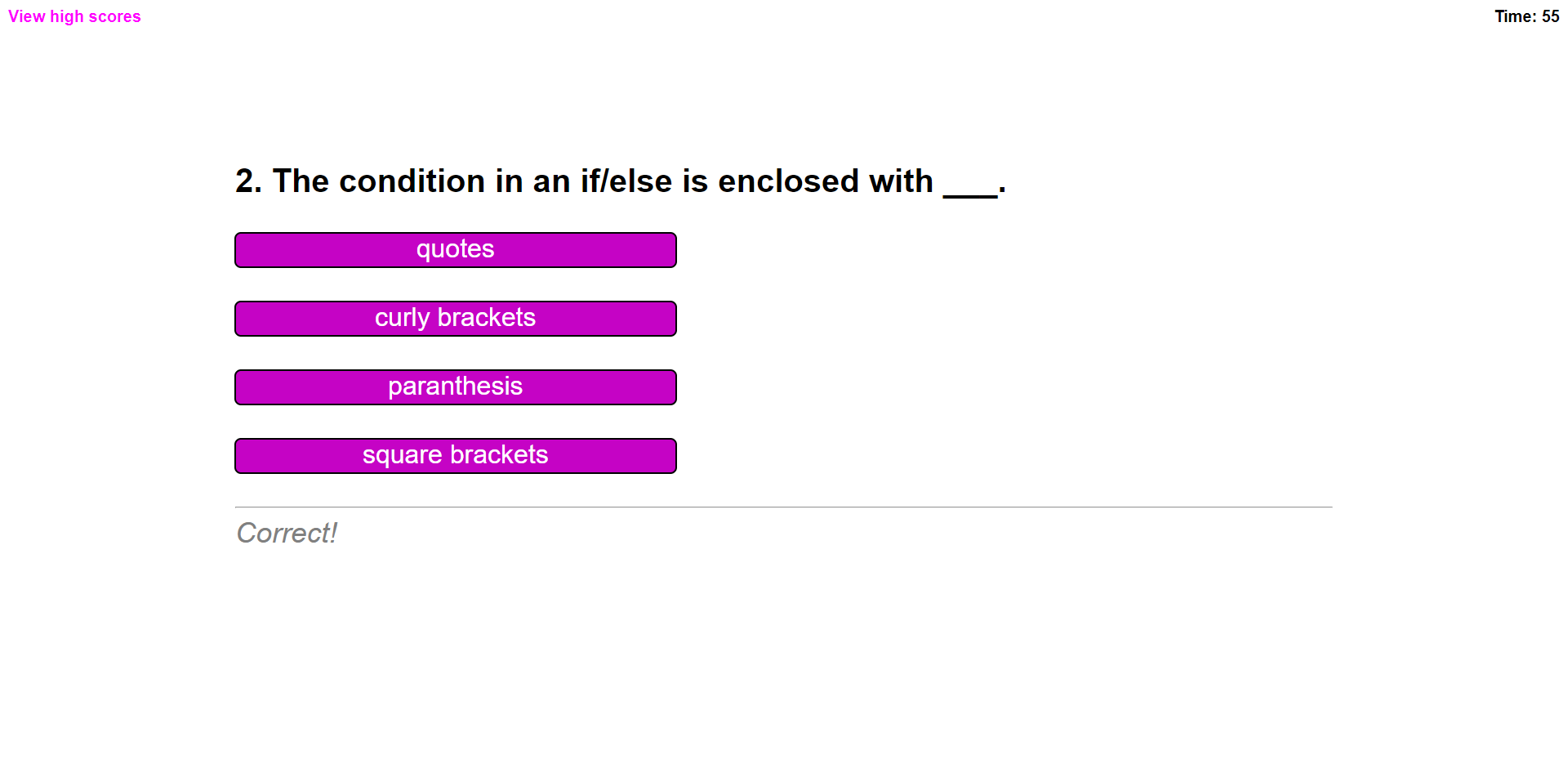 GitHub - JuaGon653/timed-coding-quiz