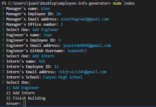 GitHub - JuaGon653/employee-info-generator