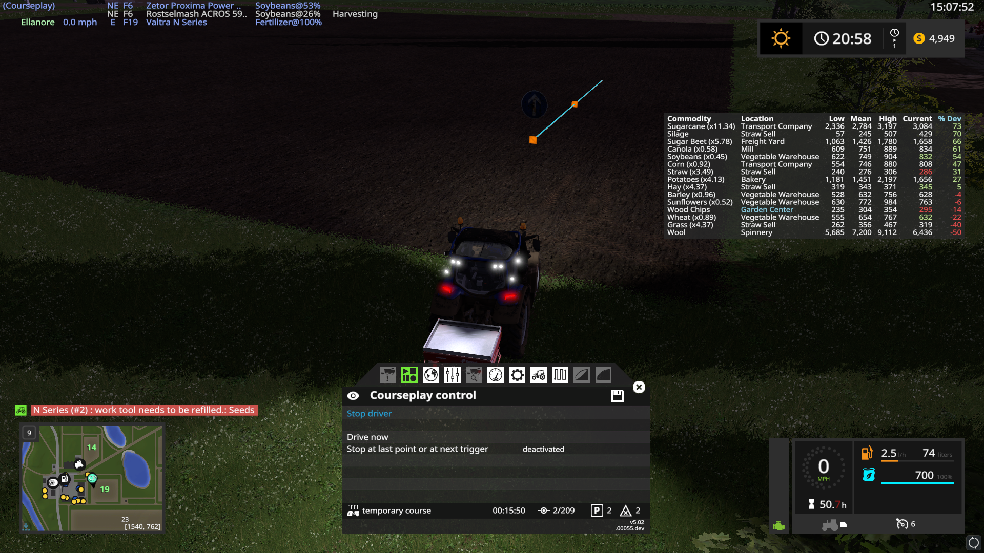 Mode 4 wants seeds on sprayers · Issue #2555 · Courseplay/courseplay ...