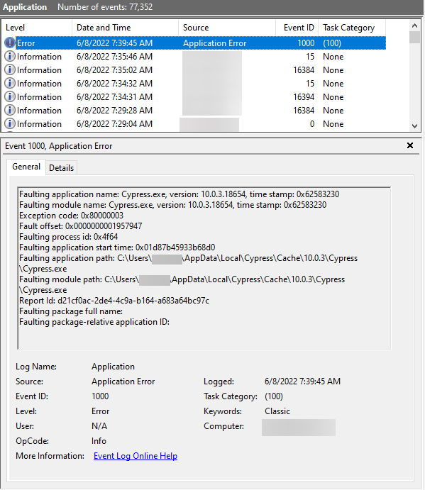 Browser closes itself just after "npx cypress open" or running Cypress.exe · Issue #22064 ...