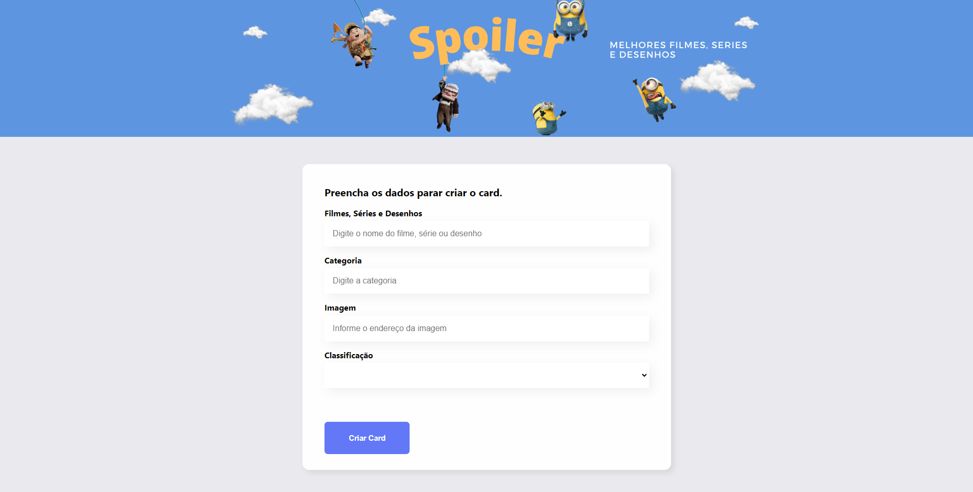 Github Vitorpachecoospoiler Meu Primeiro Projeto Em Reactjs