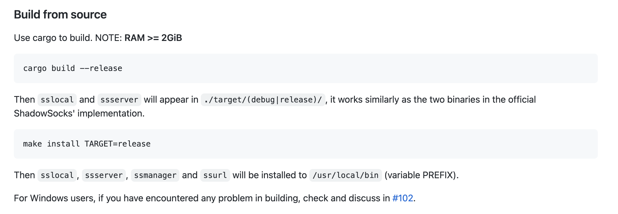 debian 11 用 cargo install shadowsocks-rust 安装失败 · Issue #600 · shadowsocks/shadowsocks-rust · GitHub