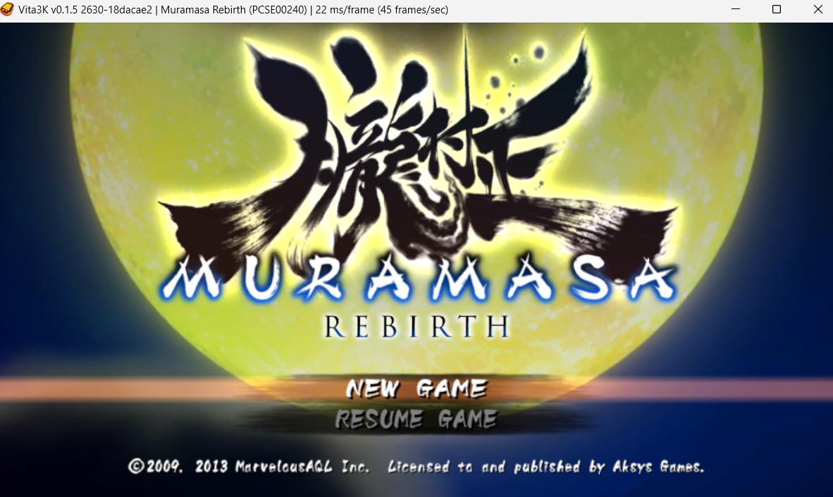 Muramasa Rebirth [PCSE00240] · Issue #419 · Vita3K/compatibility · GitHub