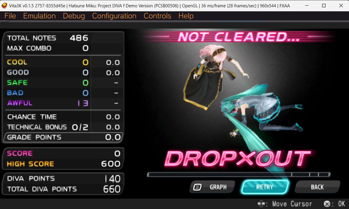 Hatsune Miku: Project DIVA f (DEMO) [PCSB00506] · Issue #857 · Vita3K/compatibility · GitHub