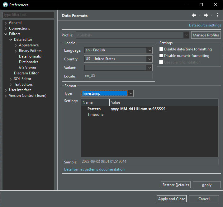 Filter By Cell Value Changes Timestamp Format Issue 17538 Dbeaver