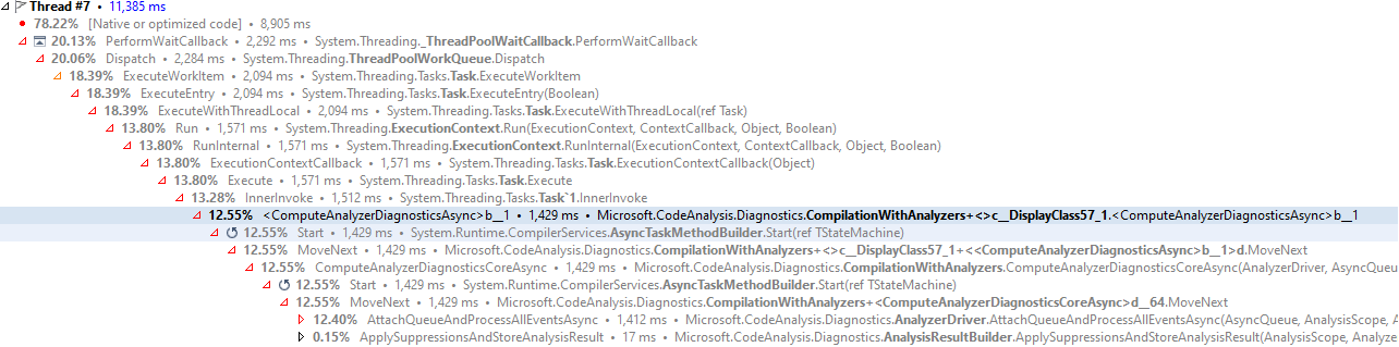 High CPU in ComputeAnalyzerDiagnosticsAsync · Issue #40194 · dotnet ...