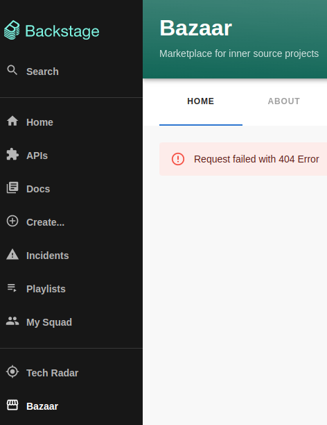 🐛 Bug Report: Bazaar Plugin giving 404 error after installing · Issue #14420 · backstage ...