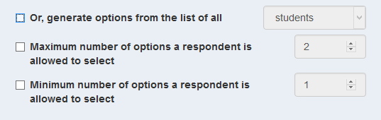 Instuctor : Feedback Questions : MCQ/MSQ questions : Disable drop down ...