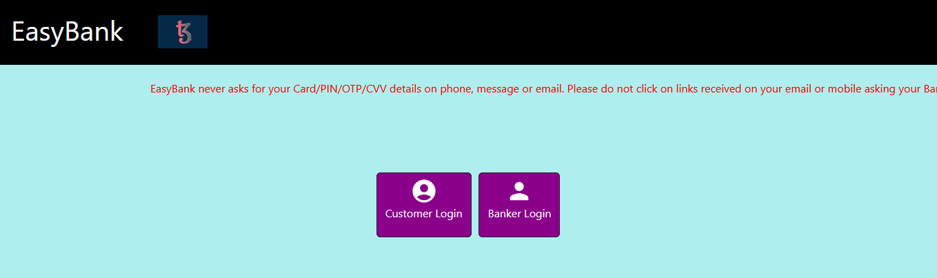 GitHub - Shubhamtribhuvan8/EasyBank: EasyBank For Public