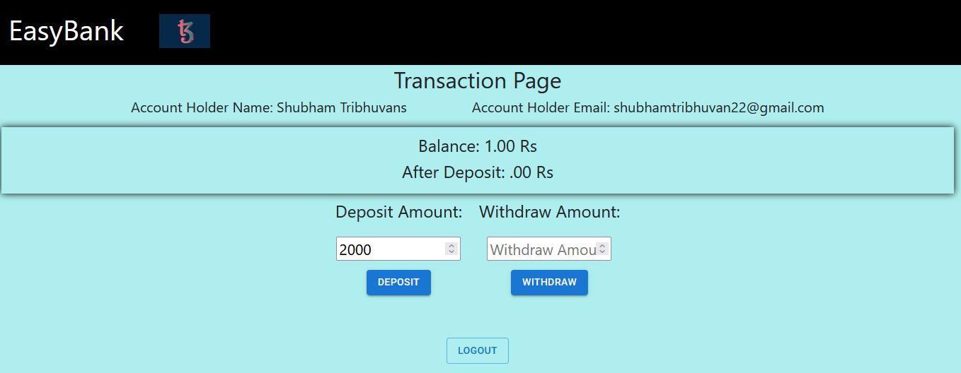 GitHub - Shubhamtribhuvan8/EasyBank: EasyBank For Public