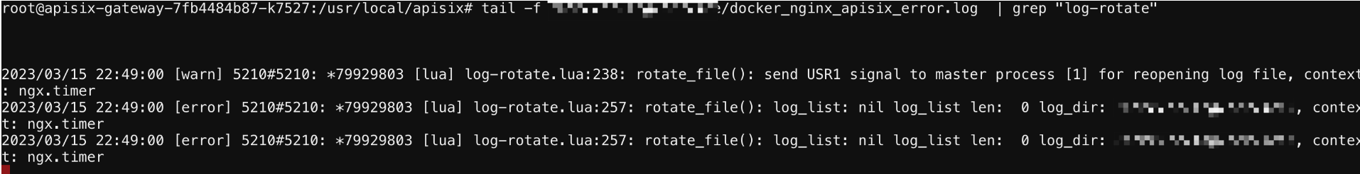 bug: log-rotate max_kept doesn't work · Issue #9061 · apache/apisix · GitHub