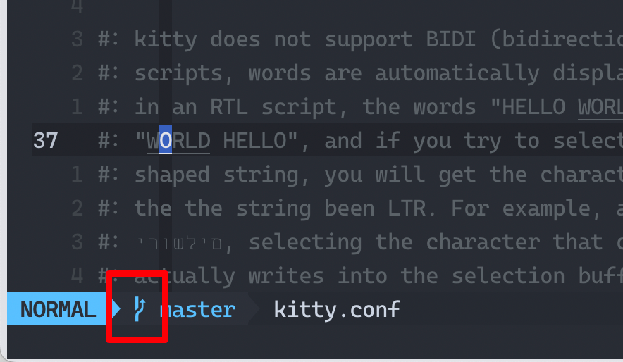 kitty cannot display nerd font character for git branch · Issue #5424 · kovidgoyal/kitty · GitHub