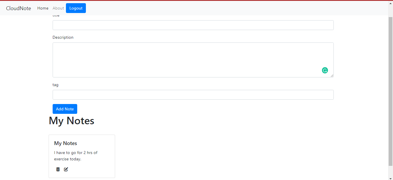 Github Absiemon Cloudnote A Mern App That Saves Your Daily Notes On
