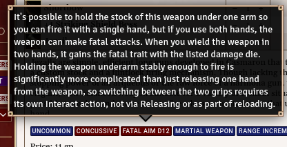 Fatal Aim Wrong Description · Issue #3994 · foundryvtt/pf2e · GitHub