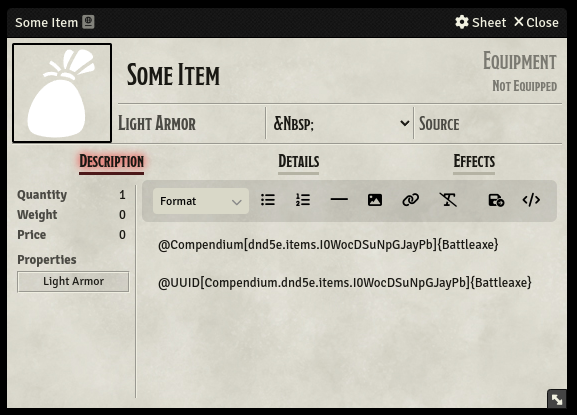 [BUG] Hide Inline Links hides compendium links in the @UUID format · Issue #427 · ironmonk108 ...