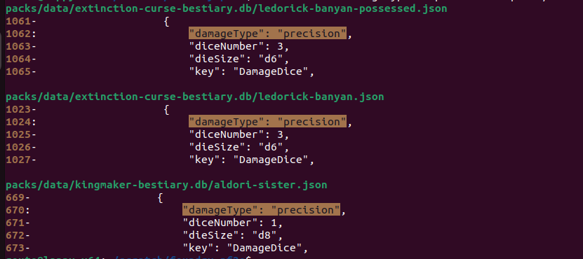 Some creatures have abilities that add damage dice of type "precision" · Issue #7193 ...