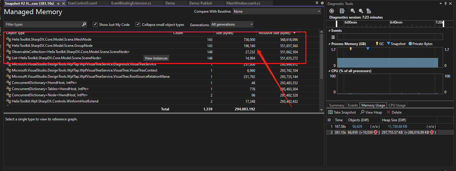 Memory leak · Issue #1881 · helix-toolkit/helix-toolkit · GitHub