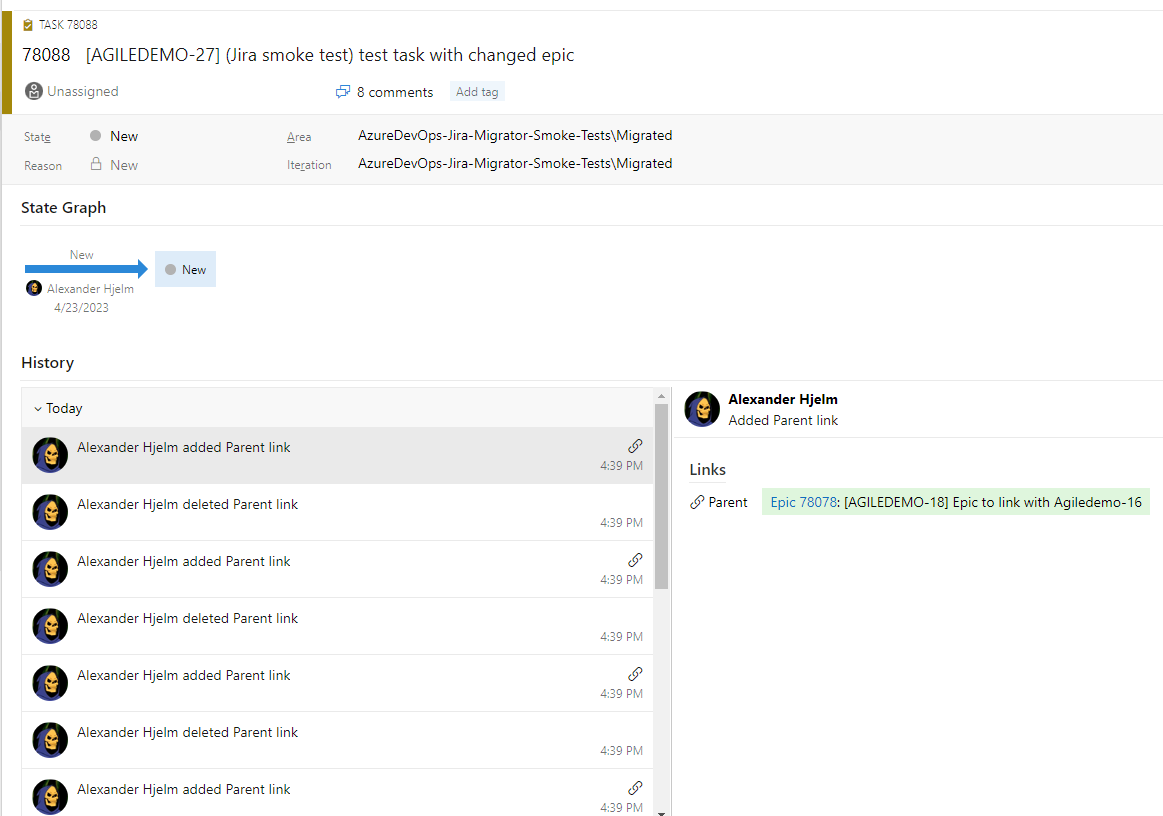 Wrong epic link if task has changed epic · Issue #356 · solidify/jira-azuredevops-migrator · GitHub