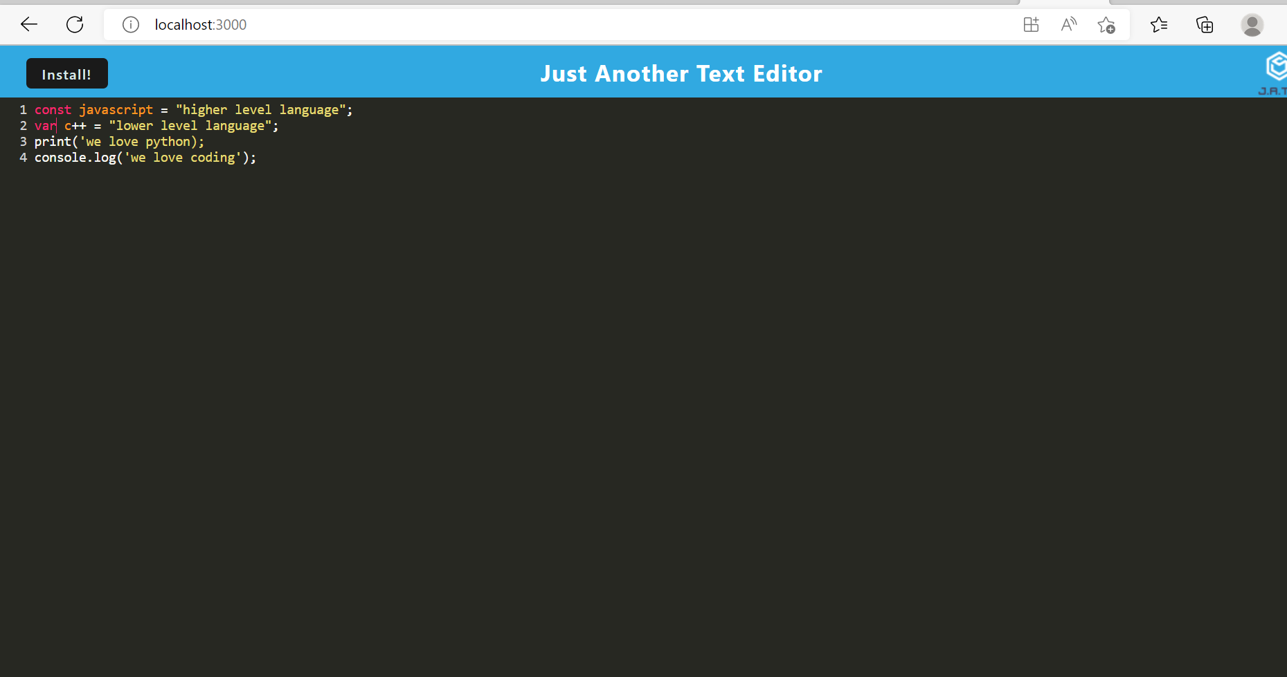 GitHub - AjaniBrowne/PWA-Text-Editor-Heroku