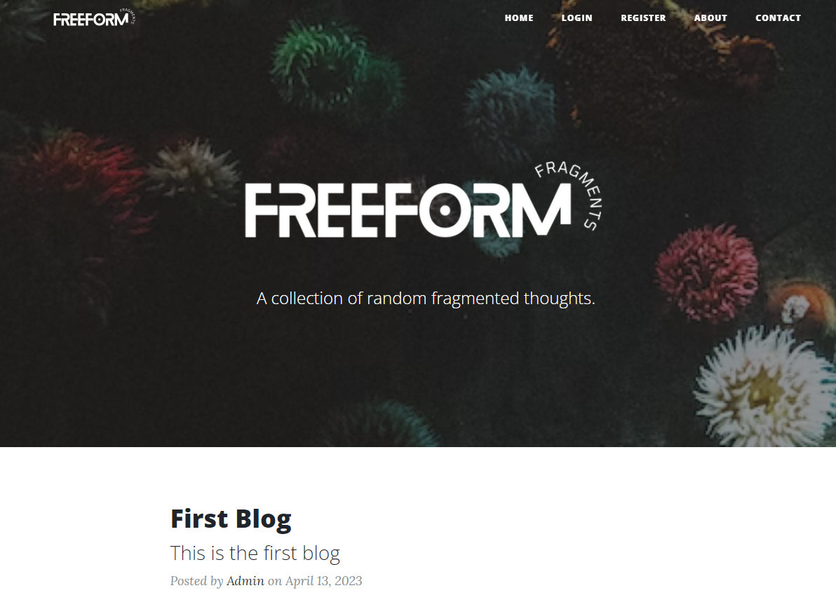 GitHub - lindajhk/Freeform-Fragments: Blog built with Flask. Initial template