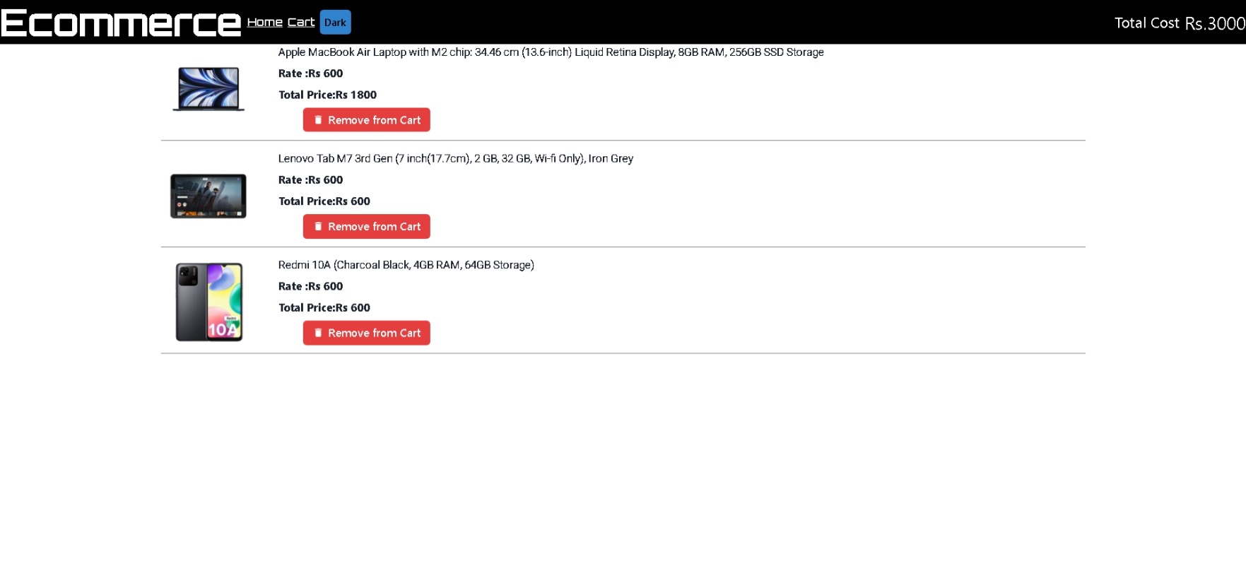 GitHub - Rajesh1951/Redux-Ecommerce-Cart