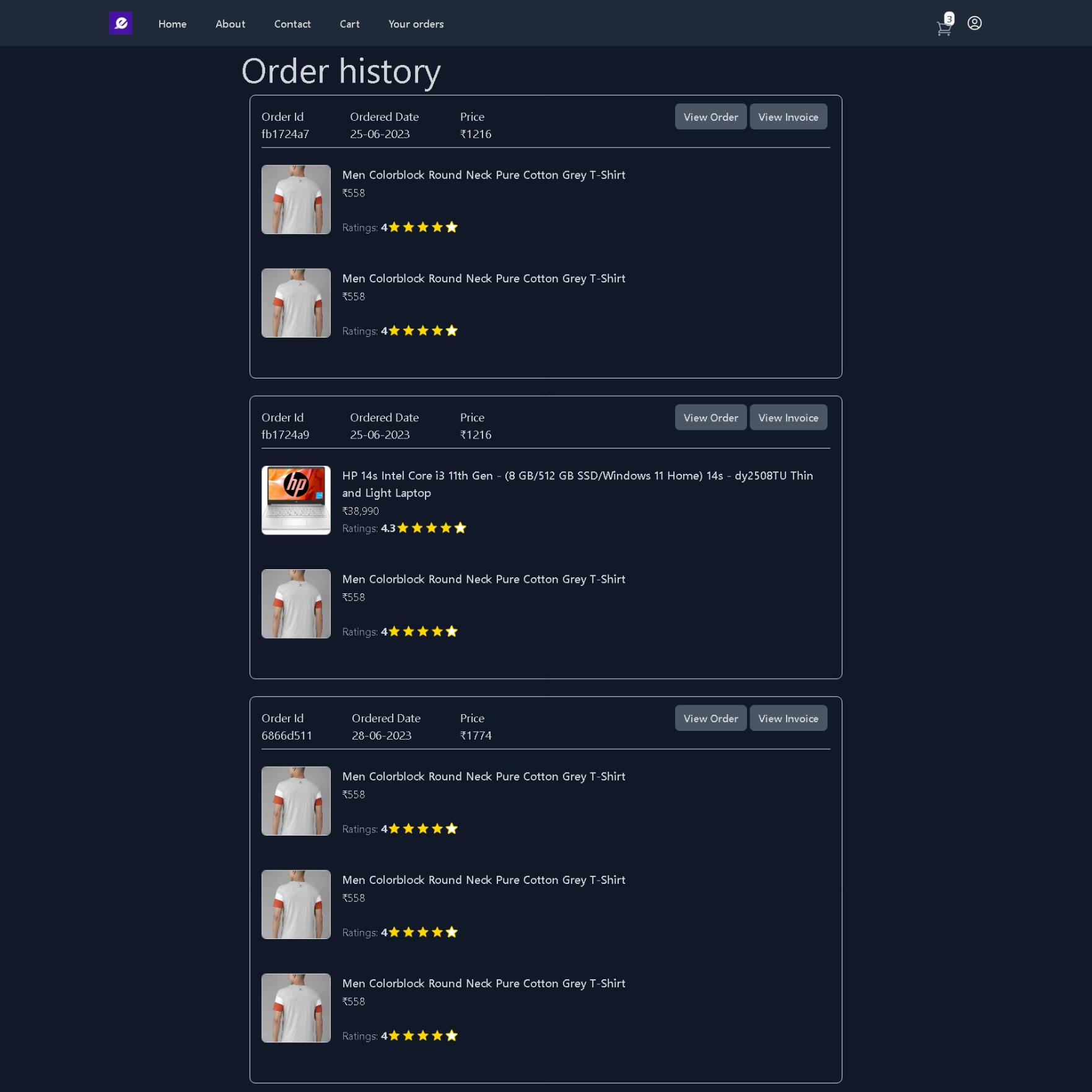 GitHub - Rajesh1951/MERN-Ecommerce: A fully functioning Ecommerce Web application built using ...