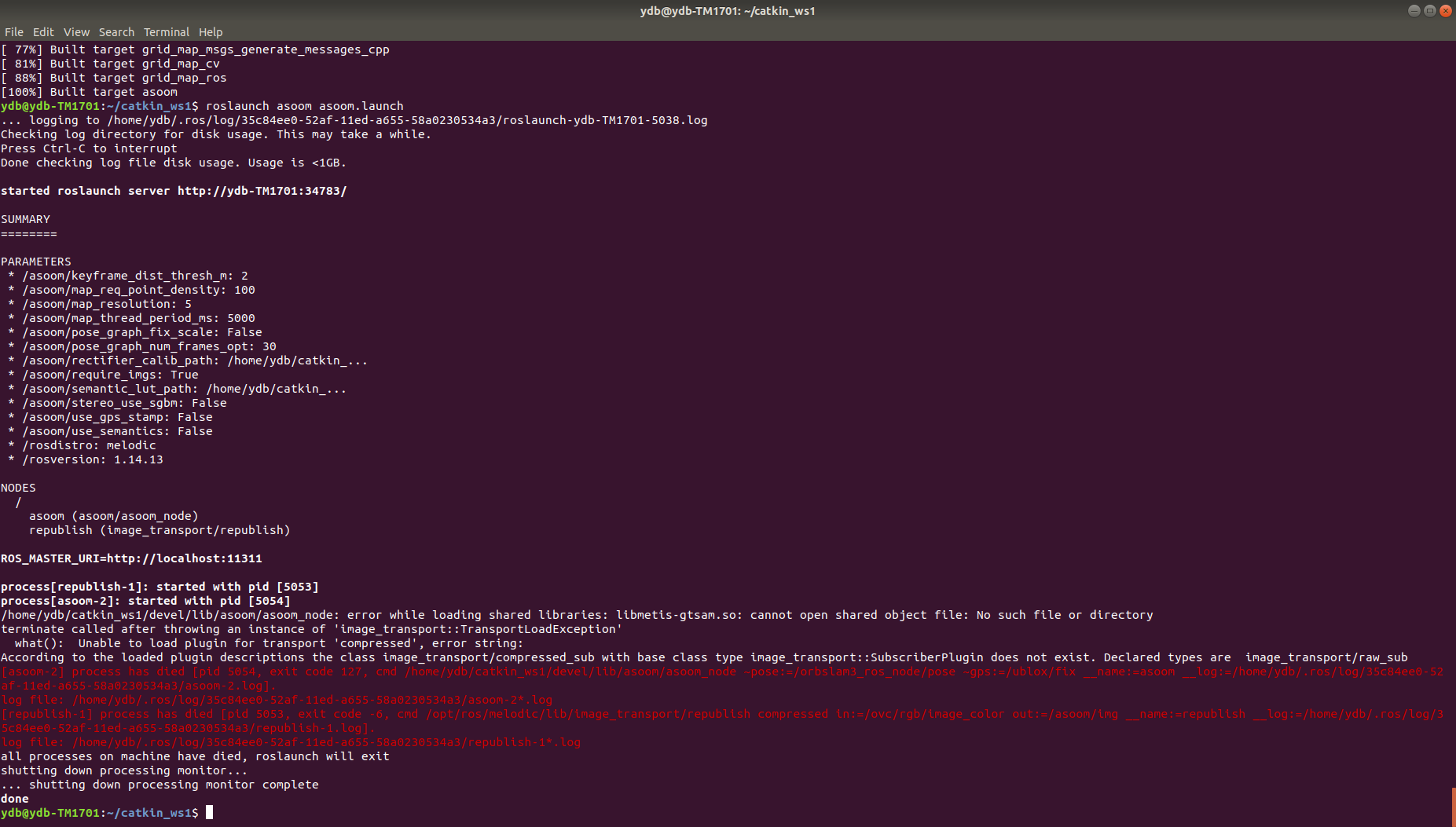 I met error when running 'catkin_make' command · Issue #1 · iandouglas96/asoom_oss · GitHub