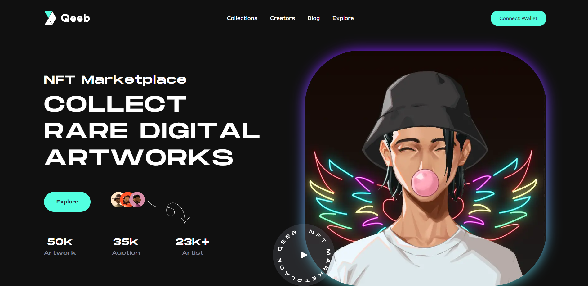 GitHub - Black-Catt/Landing-page-Qeeb: Responsive landing page "Qeeb" with sliders