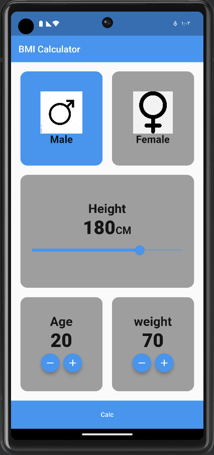 GitHub - ahmedmmrabiee/BMI-Calculator-Flutter