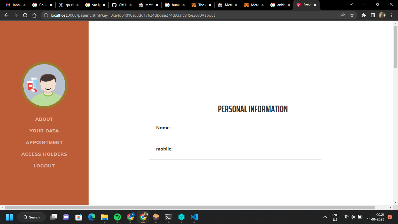 I cant register my self as a user (patient, doctor). · Issue #1 · E-Fold/Blockchain-For-EHR ...