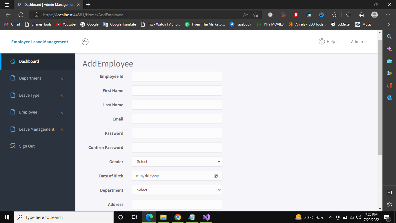 GitHub - ghousmuh934/EmployeeLeaveManagementSystem: We can use asp.net ...